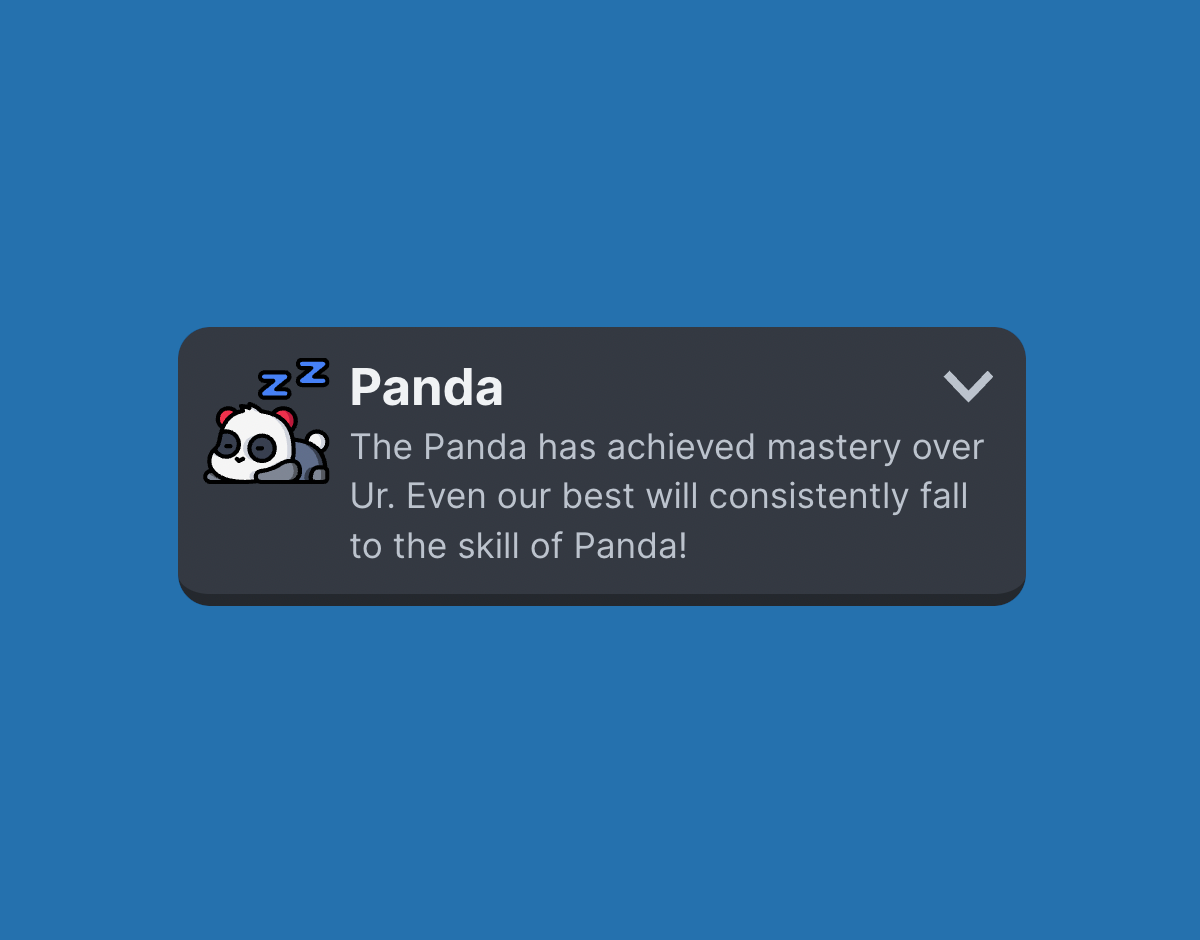 The Panda's training montage is complete! - RoyalUr.net